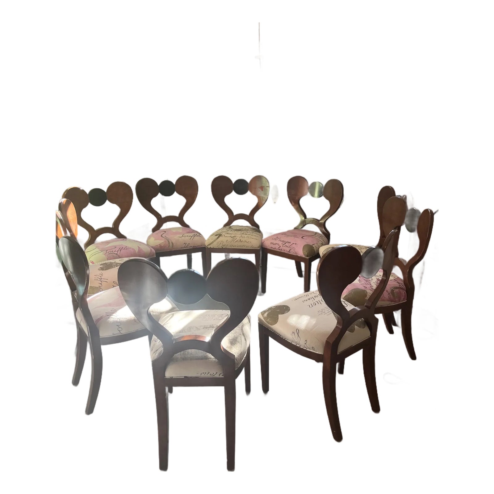 Peter Alexander Dining Chairs, Attributed, 10 Pieces | Chairish