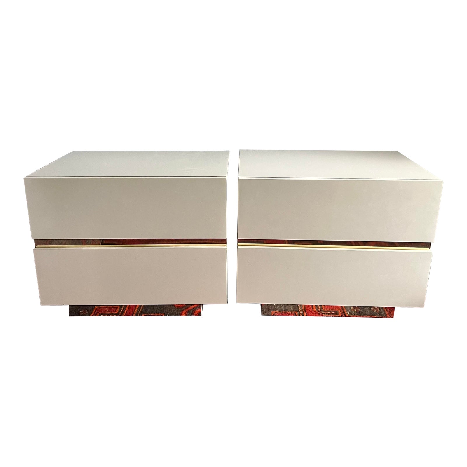 1980s Postmodern Nightstands - a Pair | Chairish