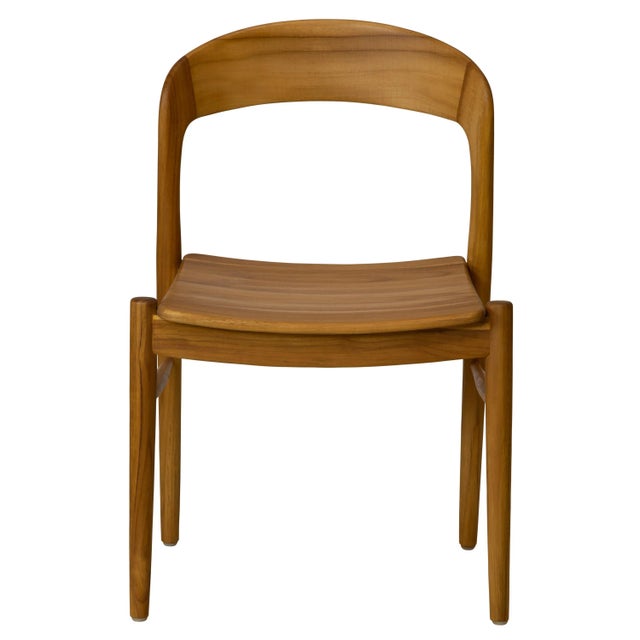Ingrid Side Chair in Teak | Chairish