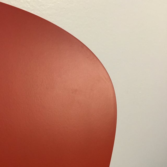 Knoll Studio Sprite Red/Orange Molded Plywood Side Chair | Chairish