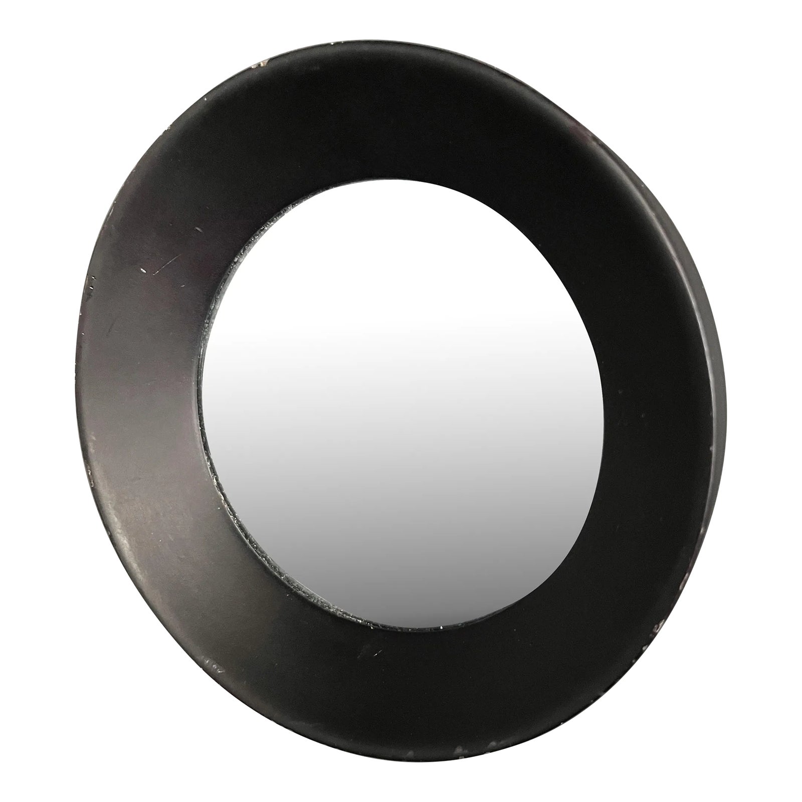Mini Vintage Round Mirror | Chairish