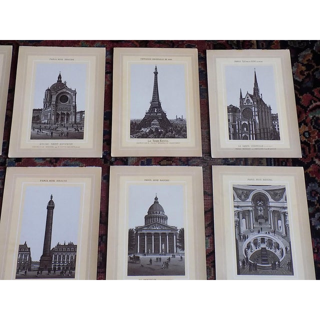 Authentic Antique 19th Century Paris Views Lithographs - Set of 12 ...