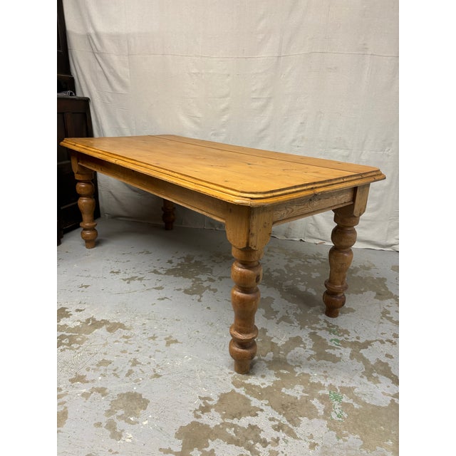 19th Century English Pine Table | Chairish