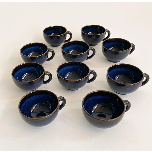2000s Handmade French Porcelain Tourron Tea Cups and Saucers by Pierre ...