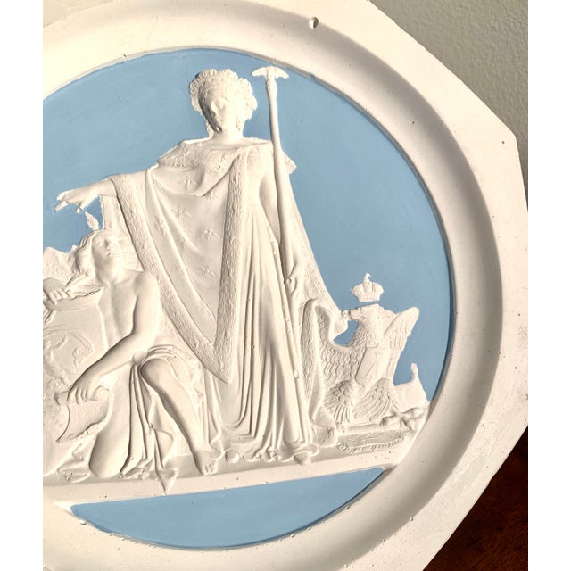 19th Century Count Feodor Petrovich Tolstoy Plaster Medallion | Chairish