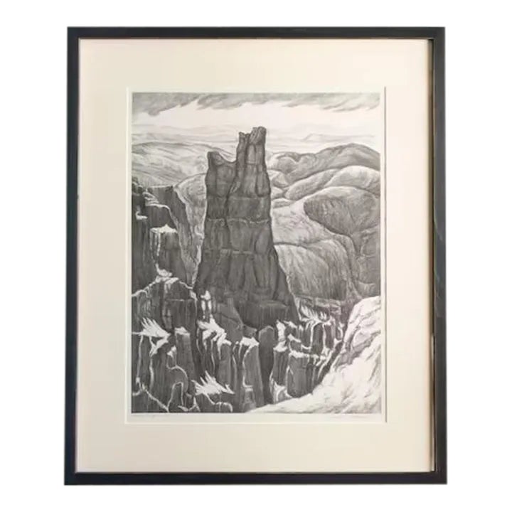 Antique Original Limited Edition Etching Signed by Artist Adele Watson ...