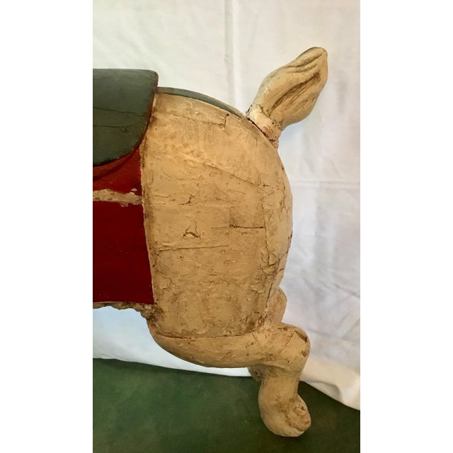 19th Century French Carved Juvenile Carousel Rabbit | Chairish