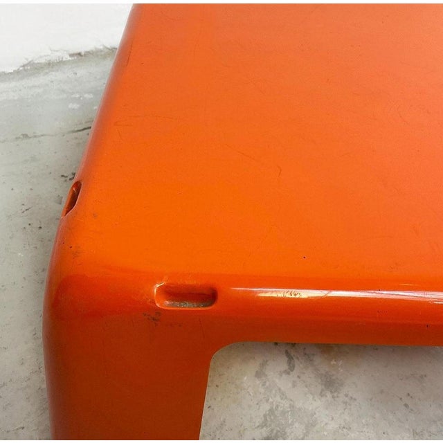 Space Age Italian Orange Plastic 4 Gatti Table by Mario Bellini for B&b ...