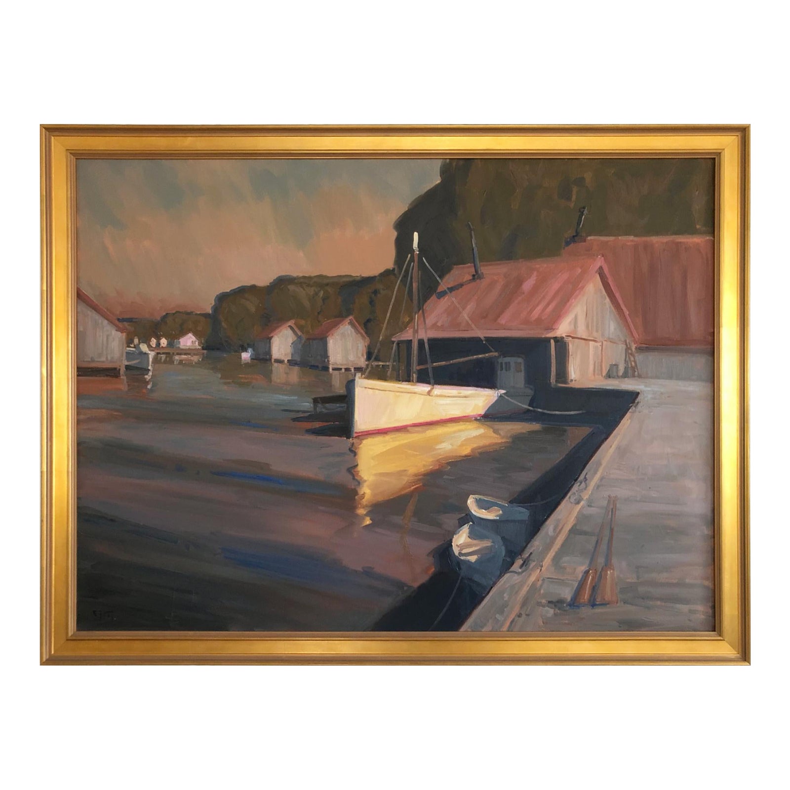 Original Oil Painting of a Chesapeake Bay Buyboat by Artist Christopher ...