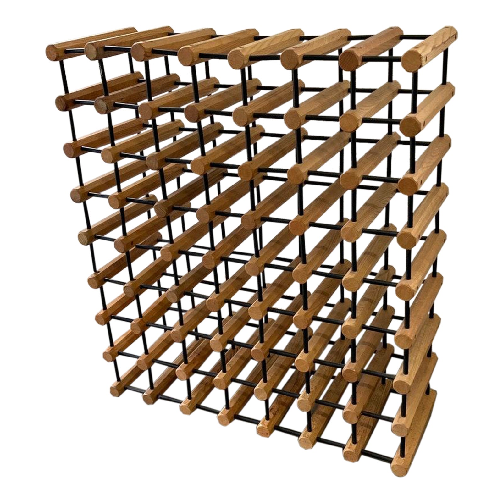 Vintage Wooden Modular Wine Rack | Chairish