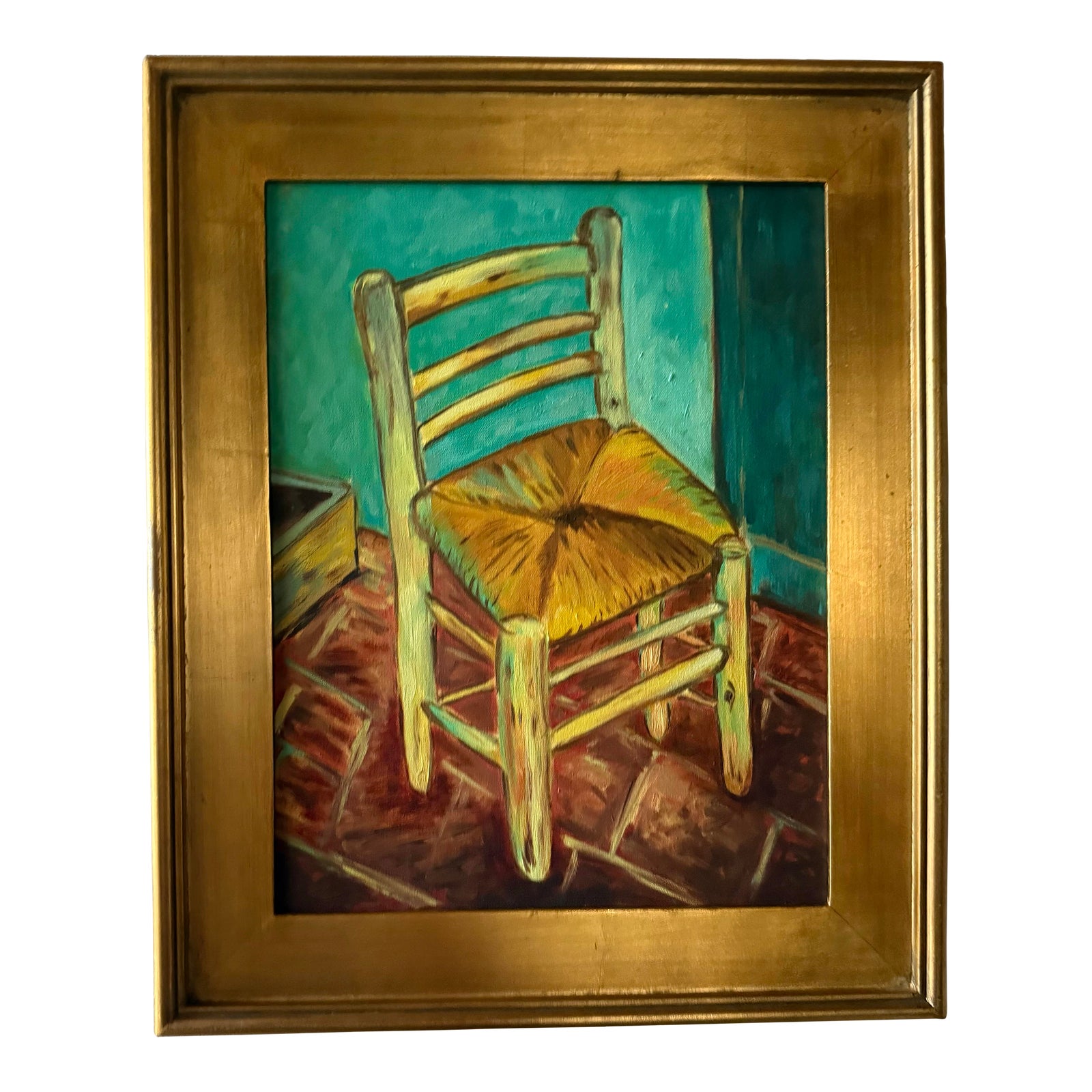 “Van Gogh’s Chair” Contemporary Painting by Jill Pavlas | Chairish