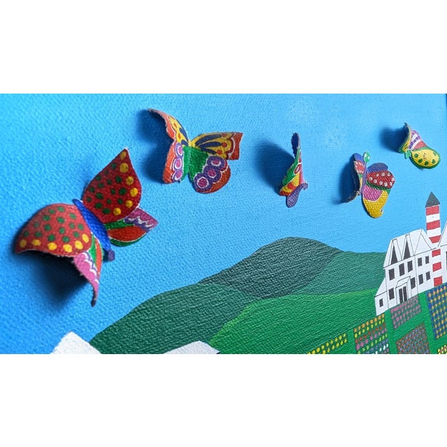 3-Dimensional Oil Painting on Canvas by Janis Jones Mattox, Late 20th ...