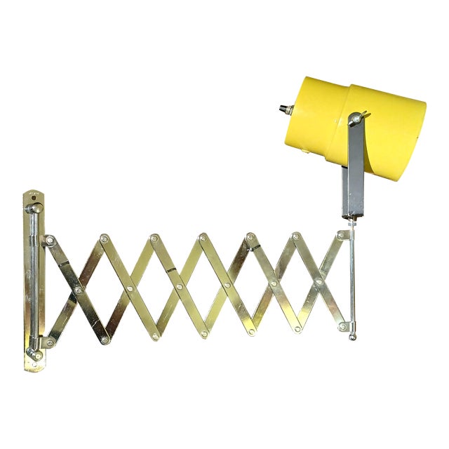 Restored Vintage Accordiian and Swing Arm Sconce | Chairish