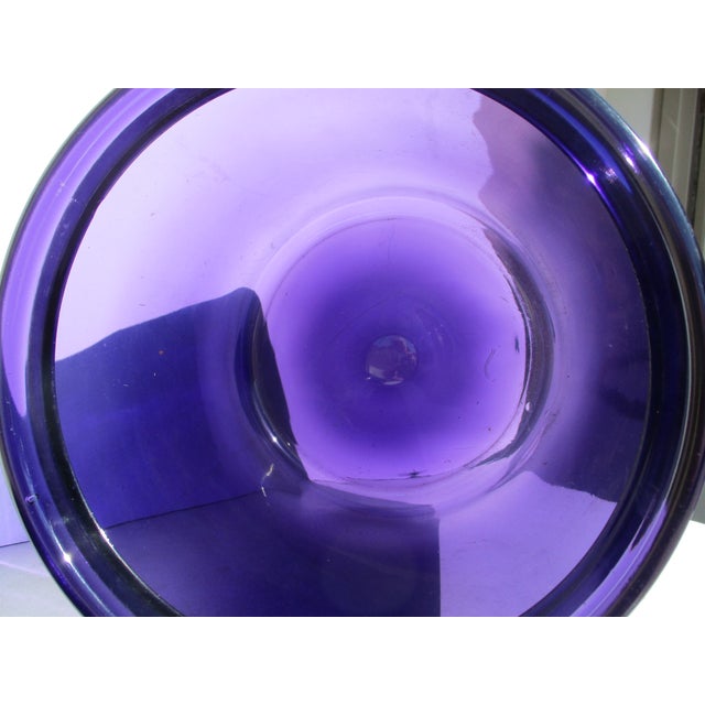 Big Purple Glass Utility Kitchen Jar 12.5"tall. | Chairish