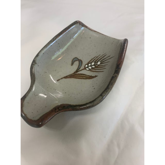 Vintage Ceramic Pottery Spoon Rest | Chairish