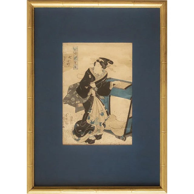 Edo Era Utagawa Kunisada Woodblock Print, C. 1850s | Chairish