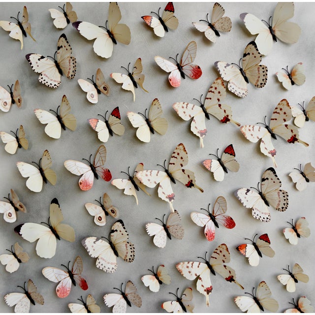 Sumit Mehndiratta, Butterfly Park 9, 2022, Mixed Media on Wood Panel | Chairish