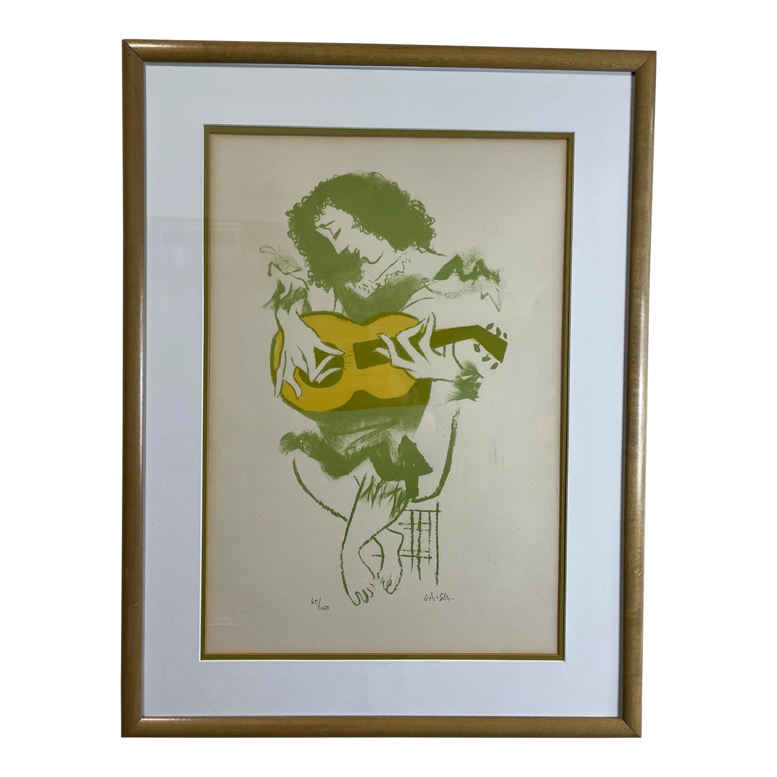 Mid Century William Gropper Lithograph Print | Chairish