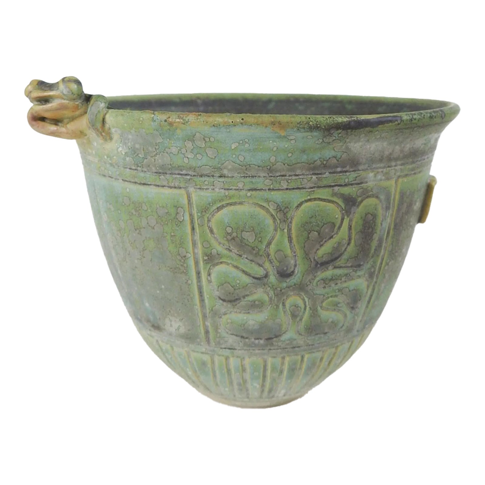 V Chin Celedon Porcelain Studio Pottery Frog Bowl Vorakit Chinookoswong ...