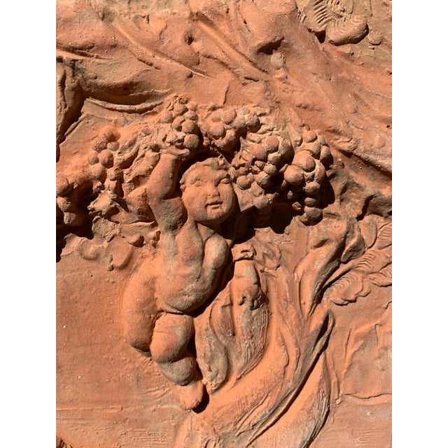 1920s Antique Italian Terracotta Bas Relief Sculpture Frieze Plaque ...