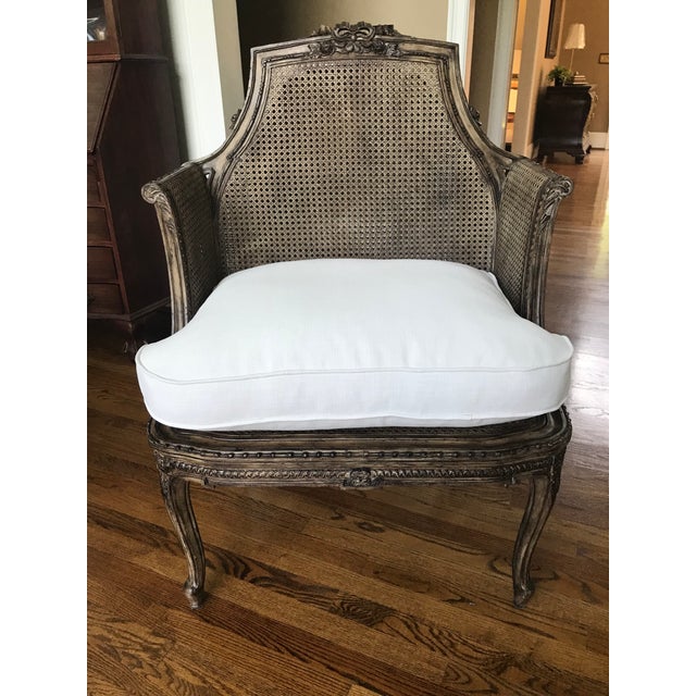 John-Richard Cane Accent Chair With Carved Accents Includes a Custom ...