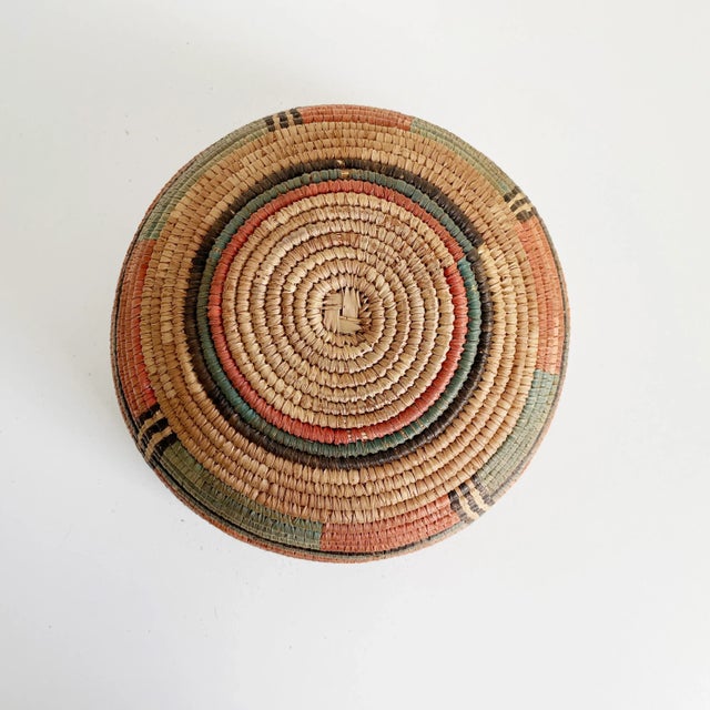 Late 20th Century Nigerian Hausa Basket | Chairish