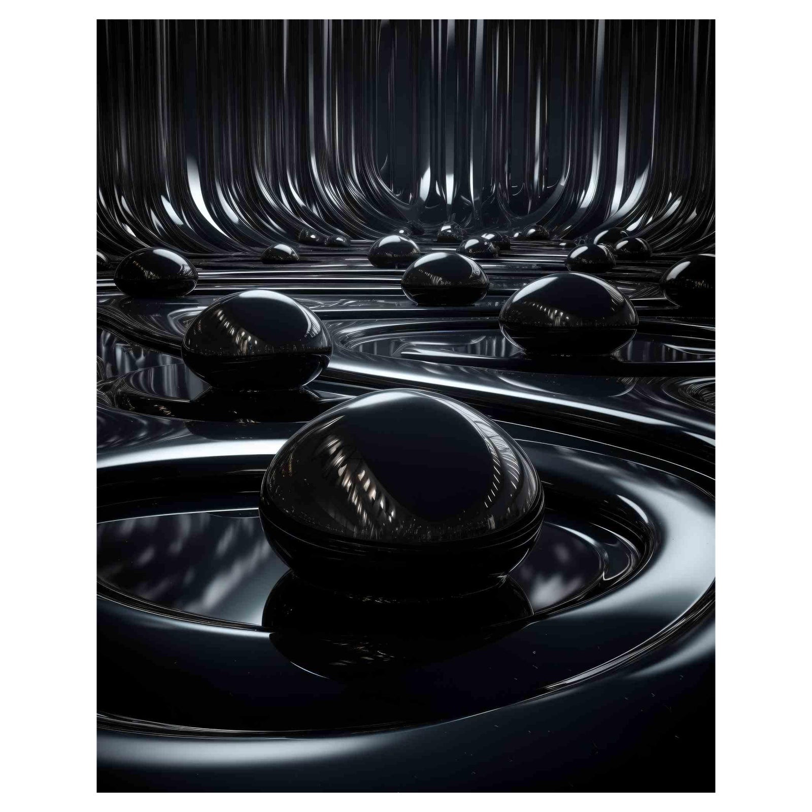 Kevin Abanto, Sculpted Liquid, Digital Print, 2023 | Chairish