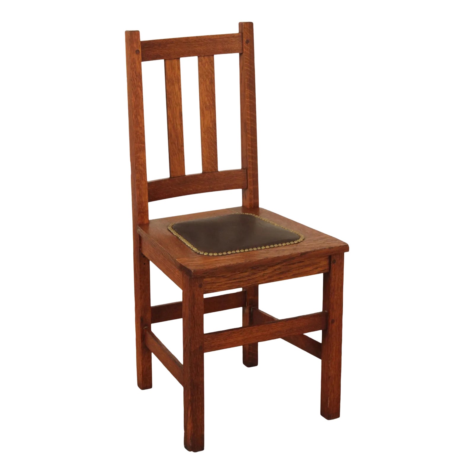 Limbert Mission Oak Desk Chair | Chairish