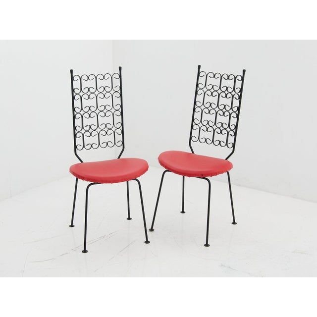 Iron Scroll Chair By Arthur Umanoff, 1960s | Chairish