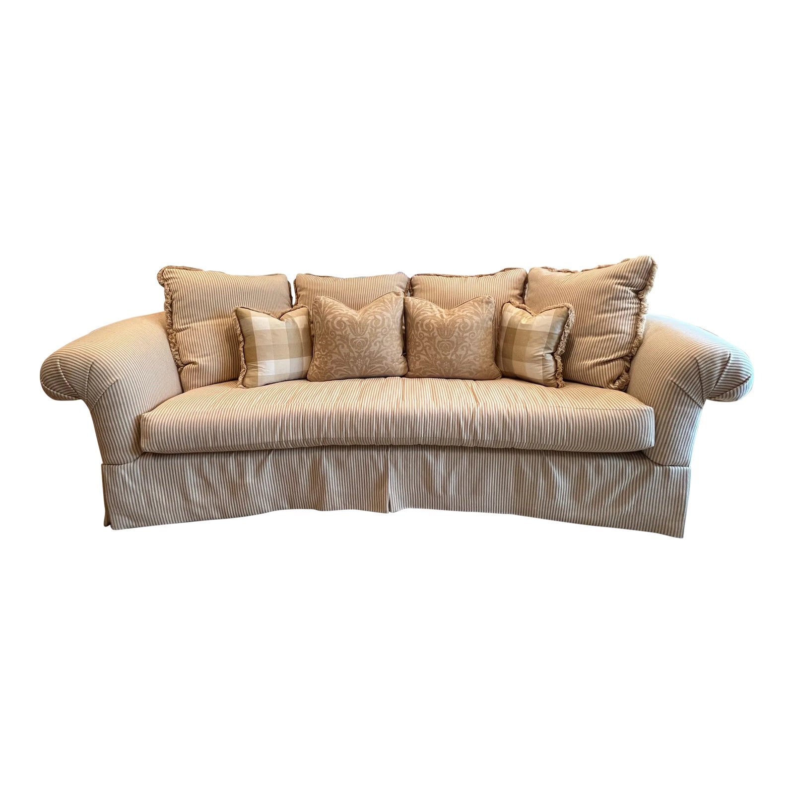 Century Furniture Custom Curved Sofa | Chairish