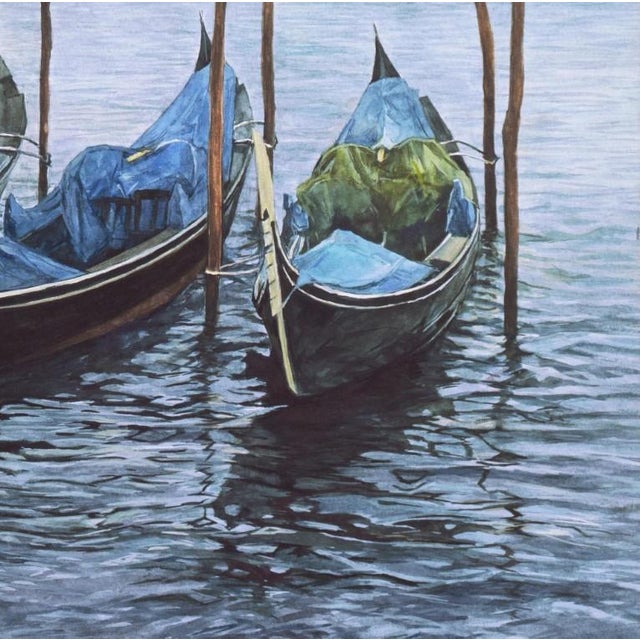 'Gondolas, San Giorgio Maggiore' by Robert Moesle, 1998, Venetian ...