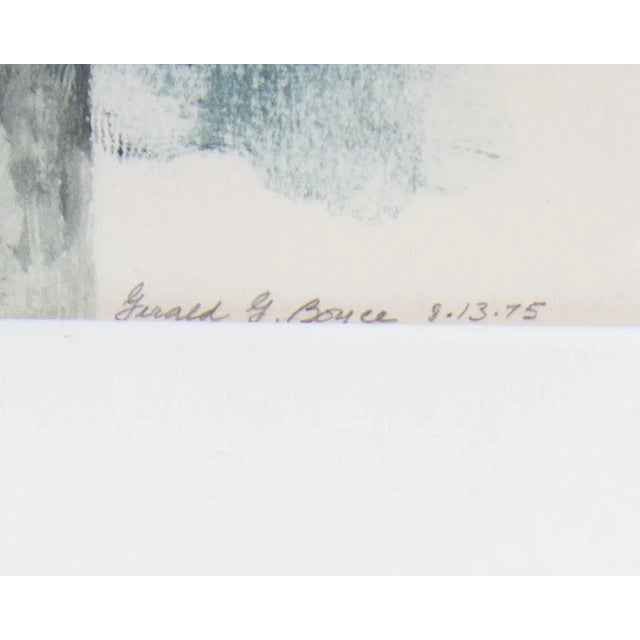 1975 Watercolor and Graphite Painting Signed by Gerald G. Boyce | Chairish