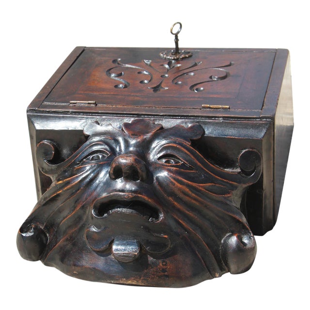 19th Century Antique Demon Letter Box | Chairish