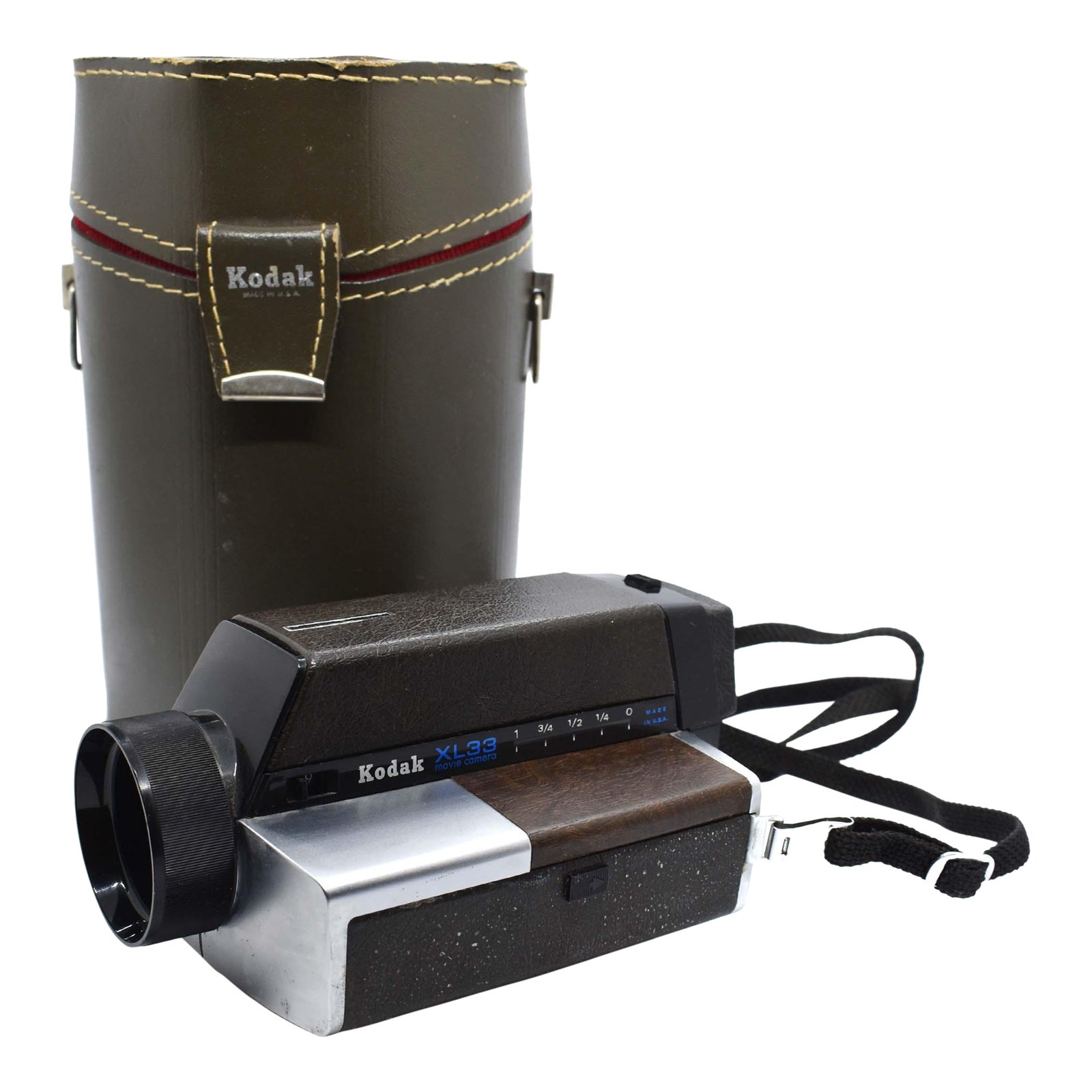 Mid Century Modern Kodak Xl33 Super 8 Movie Camera With Original Hard ...