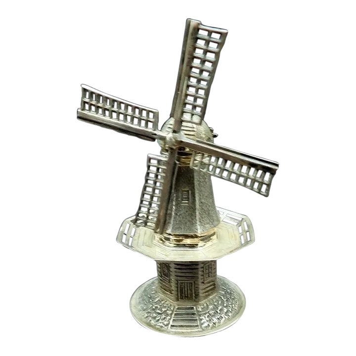 Vintage 1950s Decorative Netherlands Holland Dutch 835 Silver Revolving ...