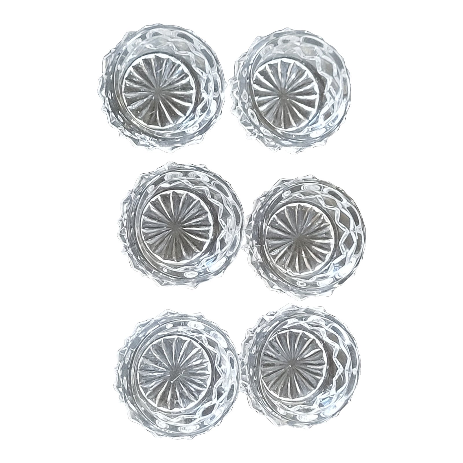 Early 20th Century Art Deco Individual Salt Cellars | Chairish
