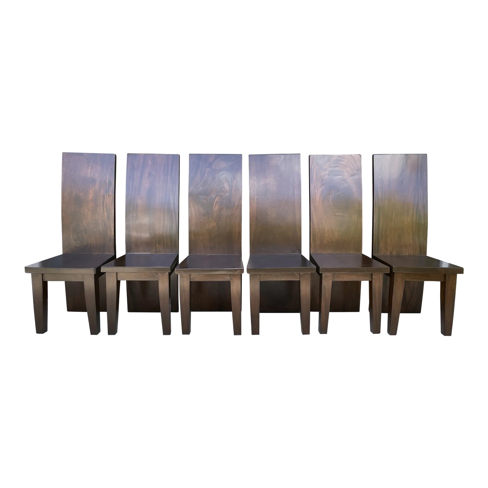 Modernist Solid Wood Handmade Chairs From 70's/Set of 6 | Chairish