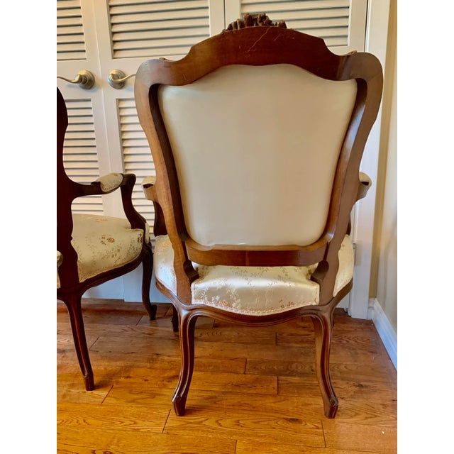 Late 19th Century Antique Louis XV Arm Chairs- a Pair | Chairish
