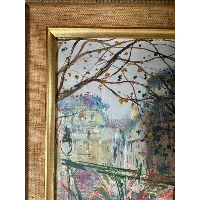 Original Serge Belloni Parisian Cityscape. Signed Framed Autumn ...