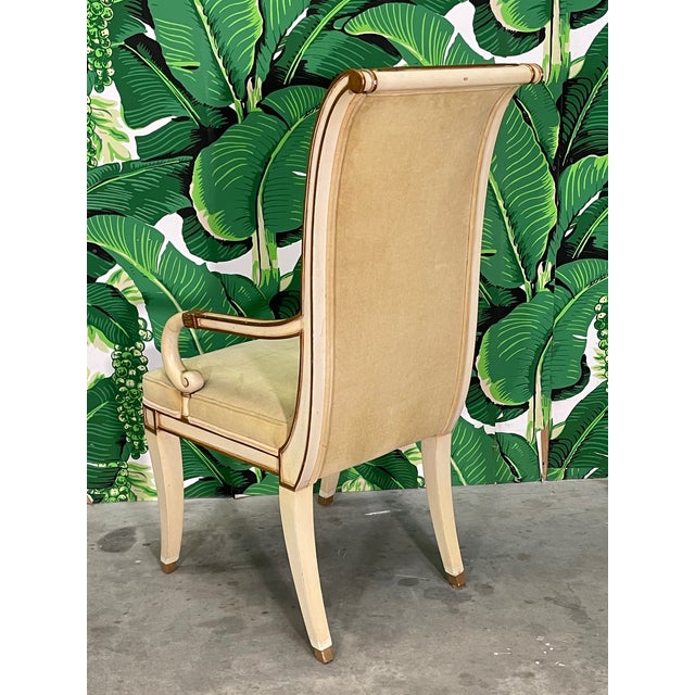 French Neoclassical Dining Chairs by Karges | Chairish