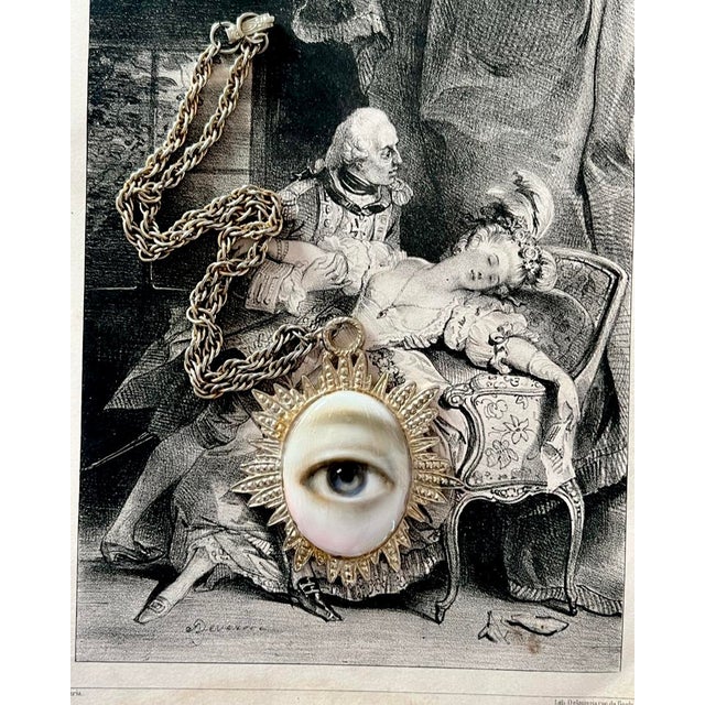 Lover's Eye Starburst Pendant Necklace by Susannah Carson | Chairish