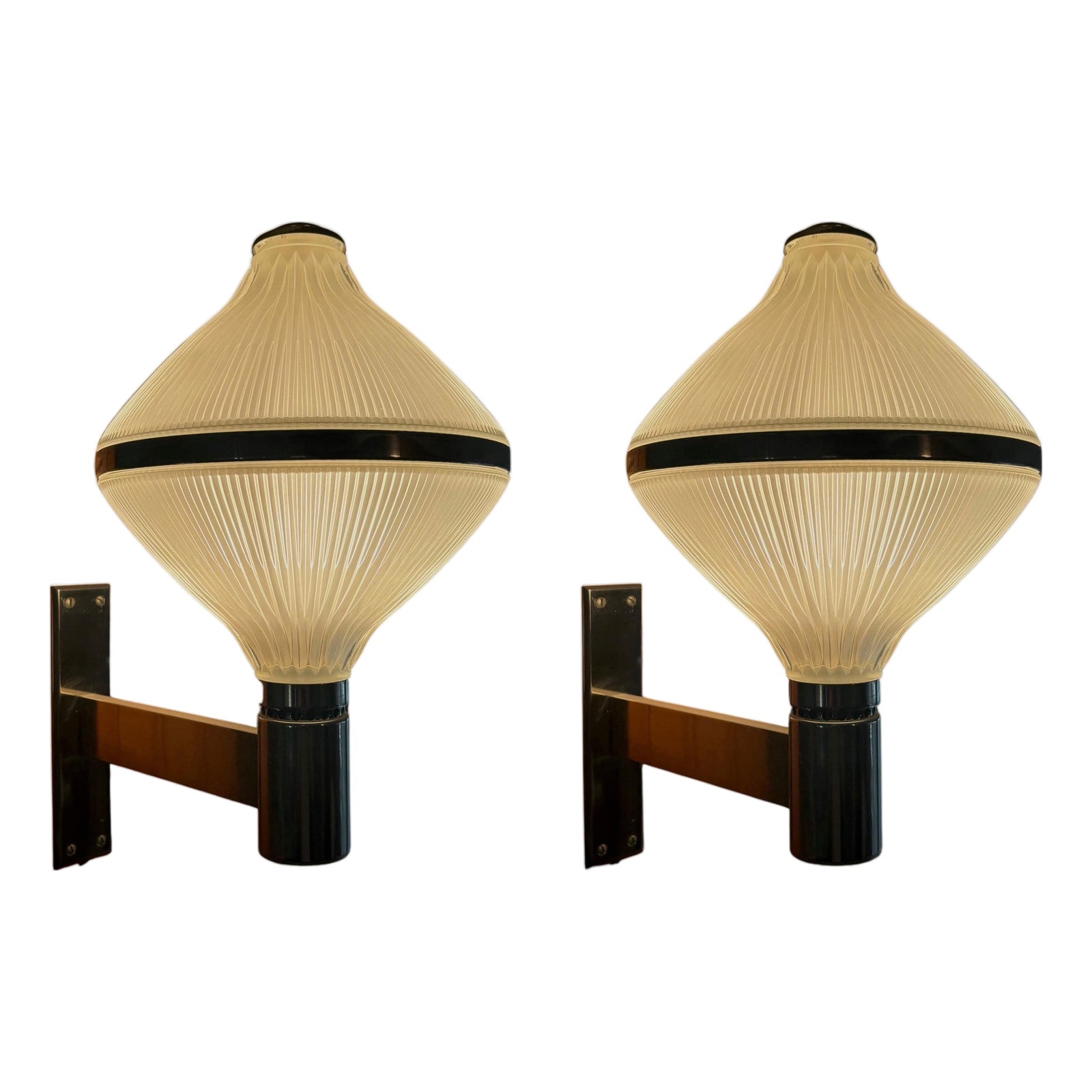 Mid-Century Wall Lamps from Studio B.B.P.R. Polimnia, Italy, 1960s, Set ...