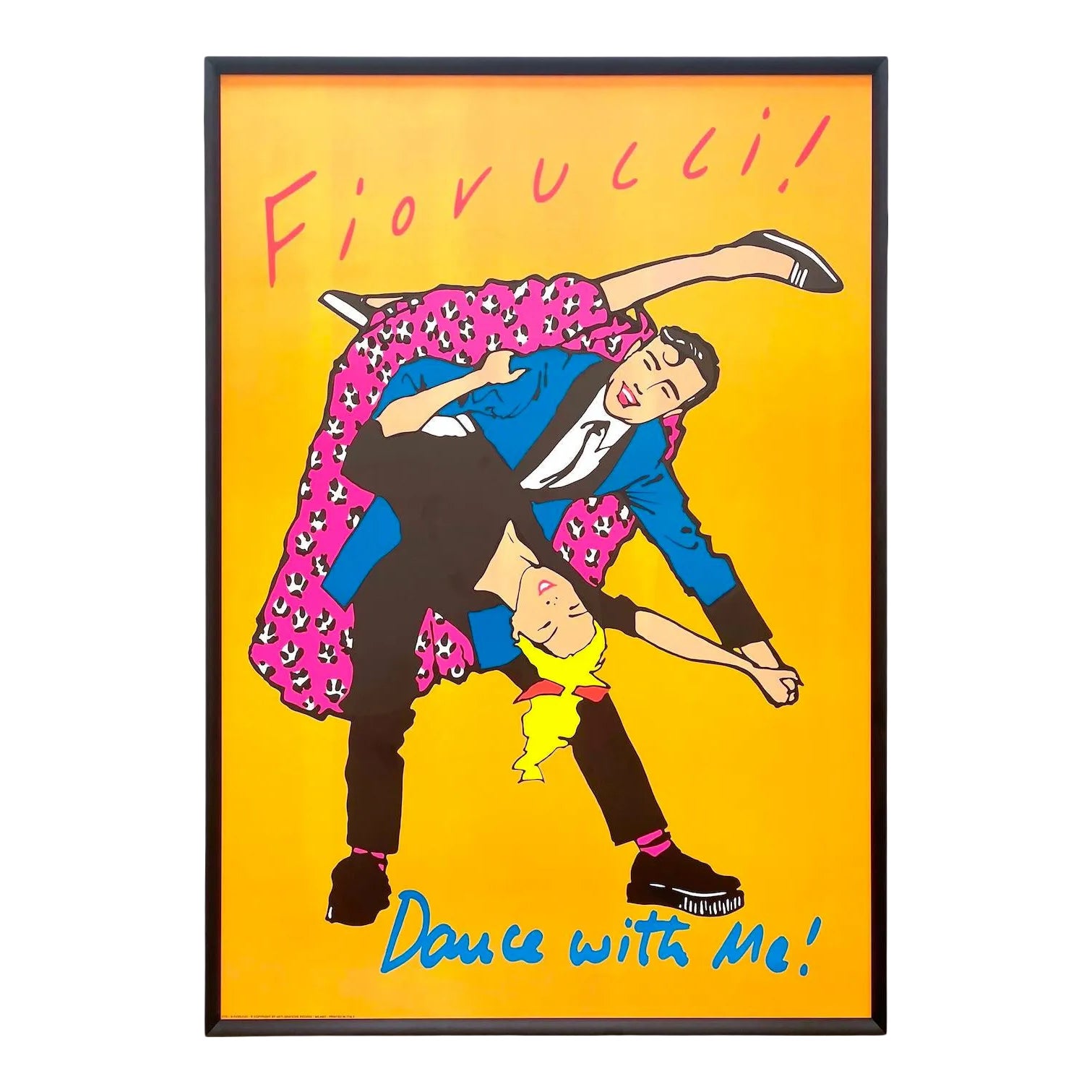 Fiorucci Vintage 1976 Post Modern New Wave Italian Fashion Lithograph ...