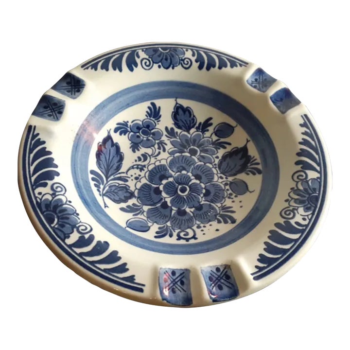 1970s Delfts Made in Holland Ashtray | Chairish