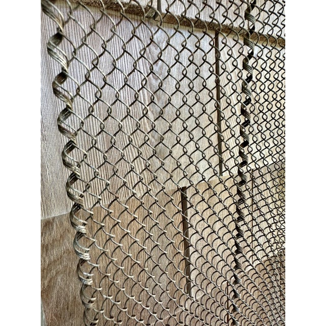 Antique Wood Framed Wire Crib Screen/Springs | Chairish