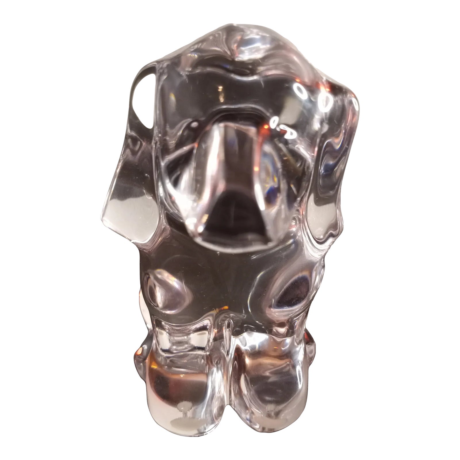 Clear Art Crystal Snoopy Dog Figurine | Chairish