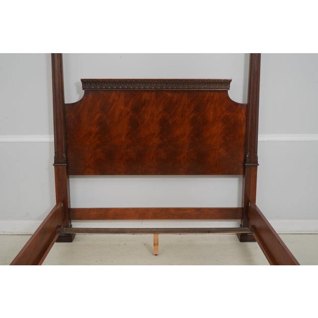 Henredon Queen Size Mahogany Empire Poster Bed | Chairish