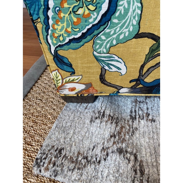 Wesley Hall Furniture Grayson Chair 674 in Wildflower Ochre | Chairish