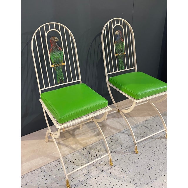 1950s Metal Parrot Chairs - a Pair | Chairish