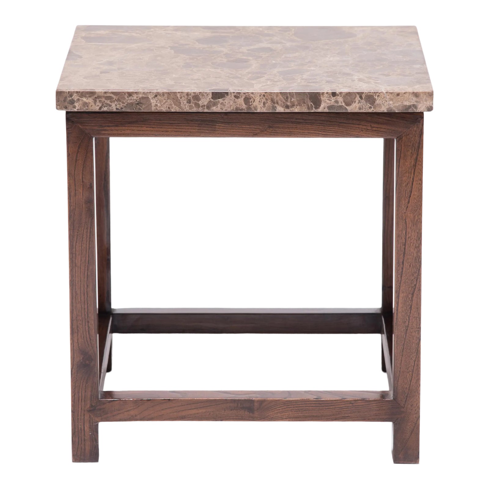 Chinese Marble Top Square Table | Chairish